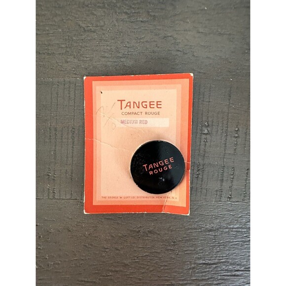 Makeup | Vintage Tangee Red Rouge Tin With Small Puff By George Luft ...